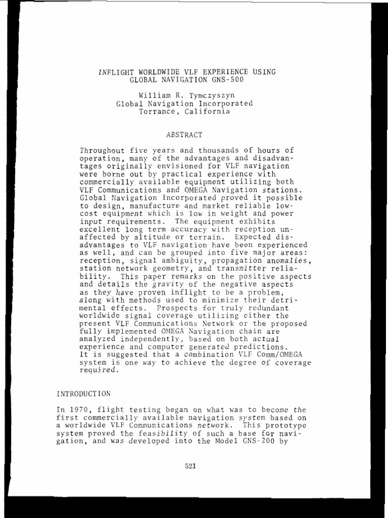 Worldwide Global Navigation: Inflight VLF GNS-500 | PDF | Navigation ...