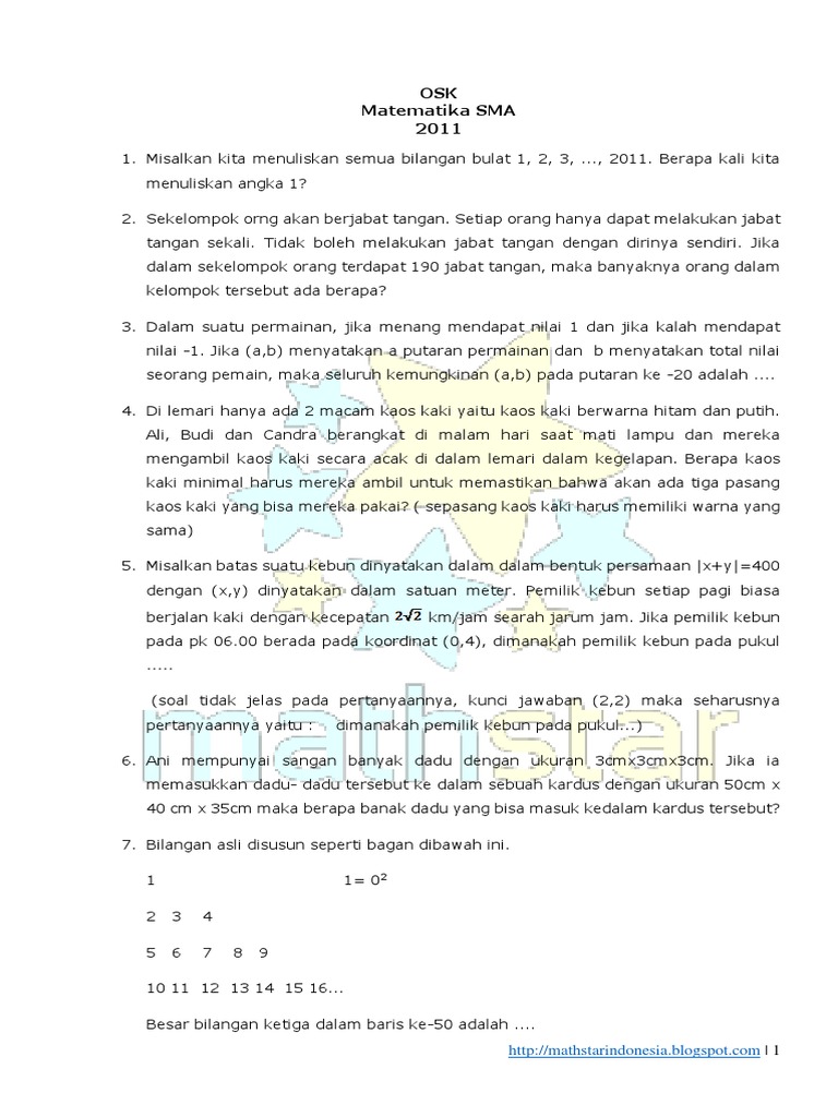 Soal | PDF | Metode & Bahan Ajar | Griya & Taman