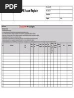PPE Issue Register 1 | PDF | Personal Protective Equipment | Working ...