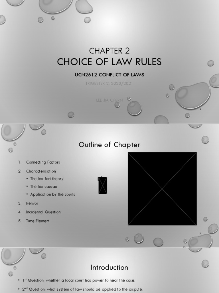 Navigating Complex Choice of Law Issues: Characterization, Connecting ...