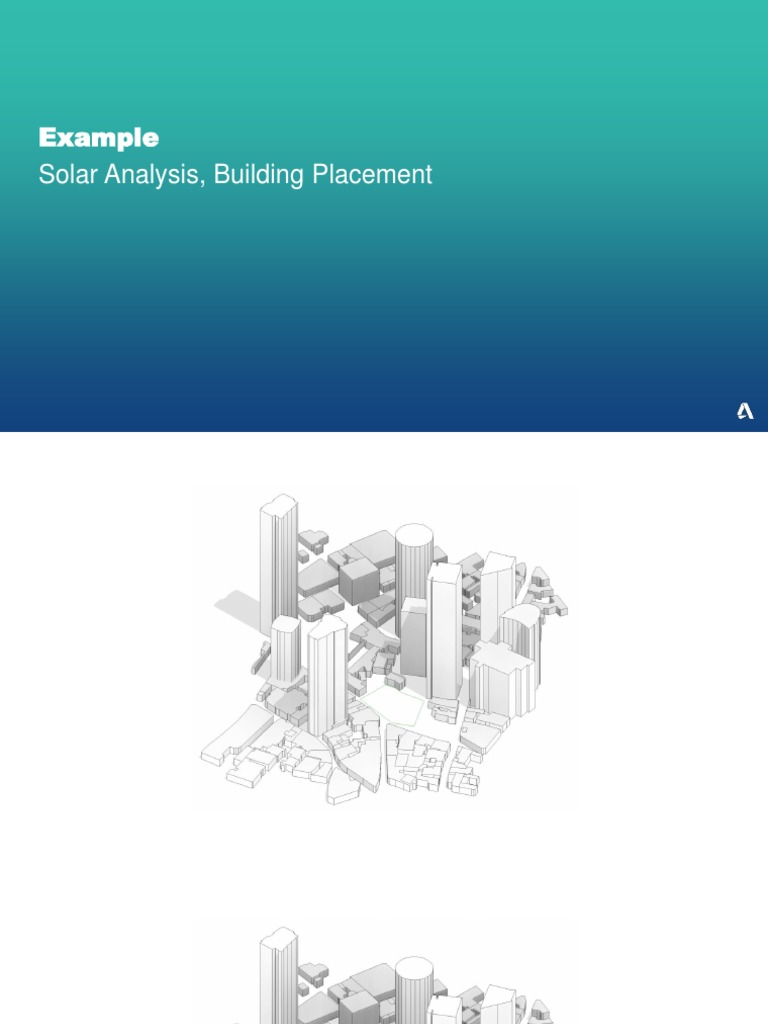 Example: Solar Analysis, Building Placement | PDF | Autodesk Revit ...