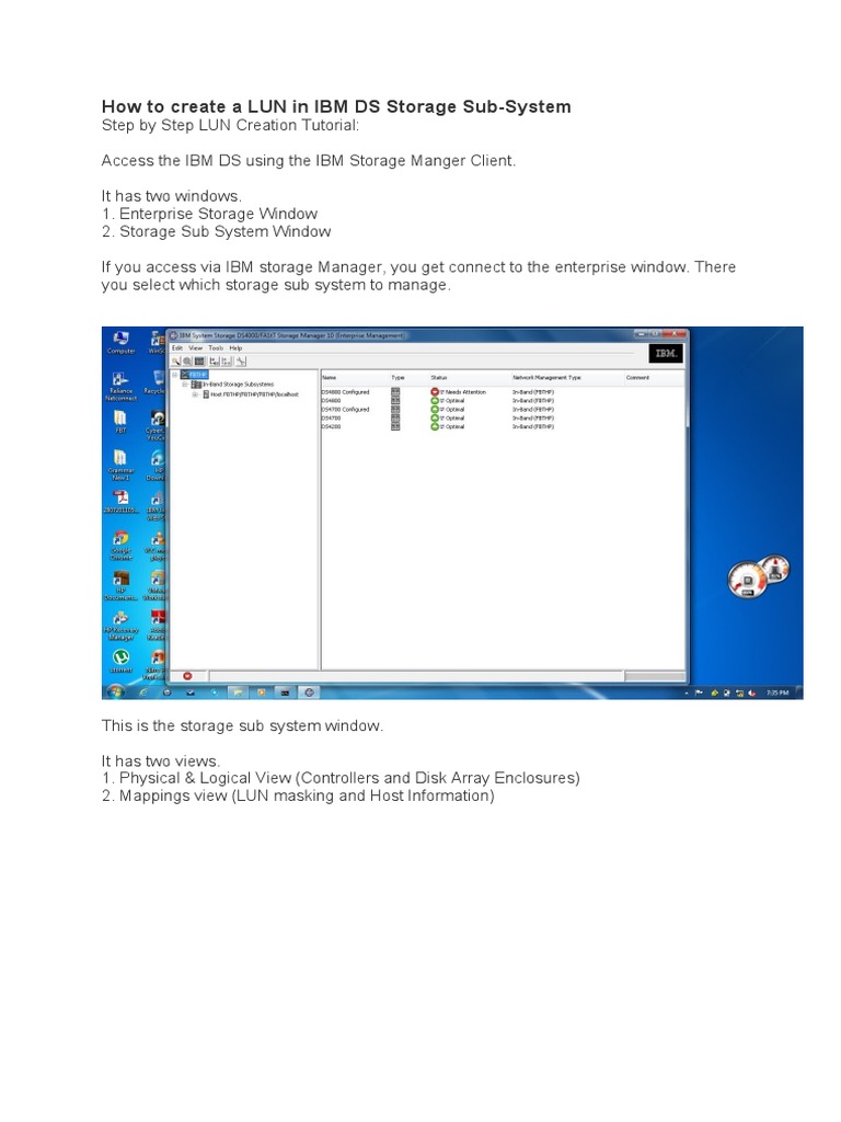 DS 4000 LUN Creation | PDF