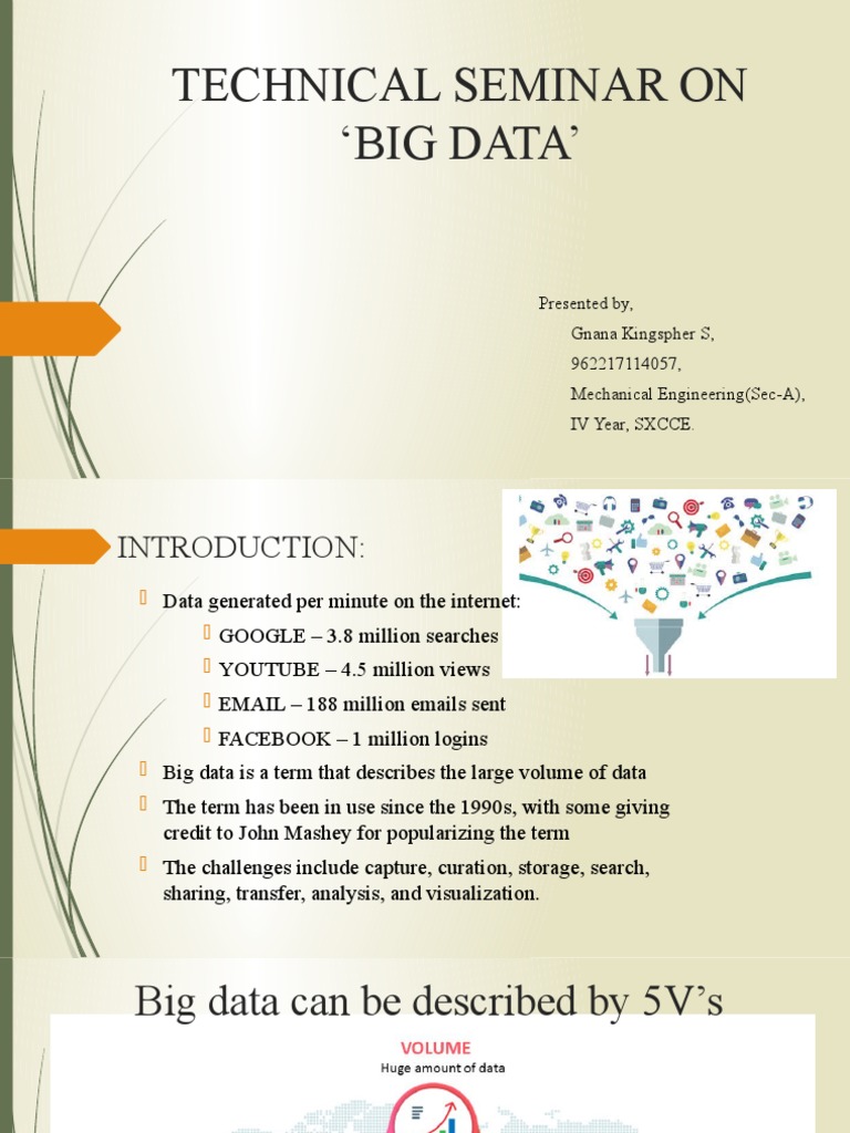 Technical Seminar On Big Data' | PDF | Big Data | Apache Hadoop
