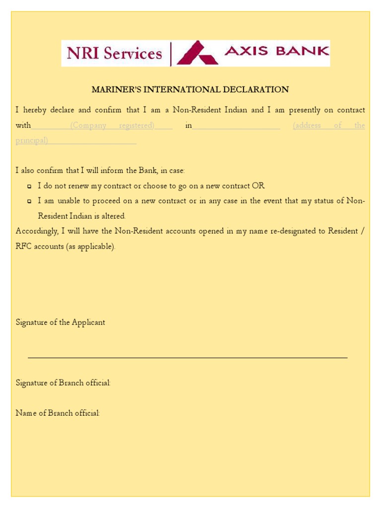 Mariners Declaration PDF | PDF