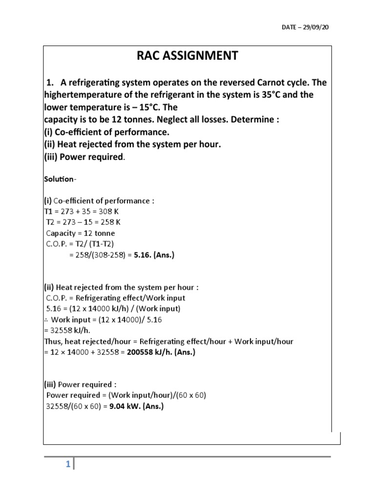 Rac Assignment (Sampurna Sahoo - 1702090077) | PDF | Science & Mathematics | Technology ...