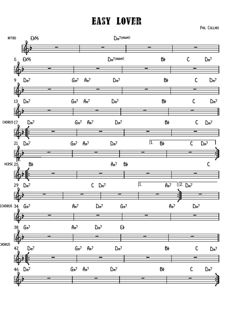 Easy Lover (DM) PDF | PDF | Song Forms | Songs