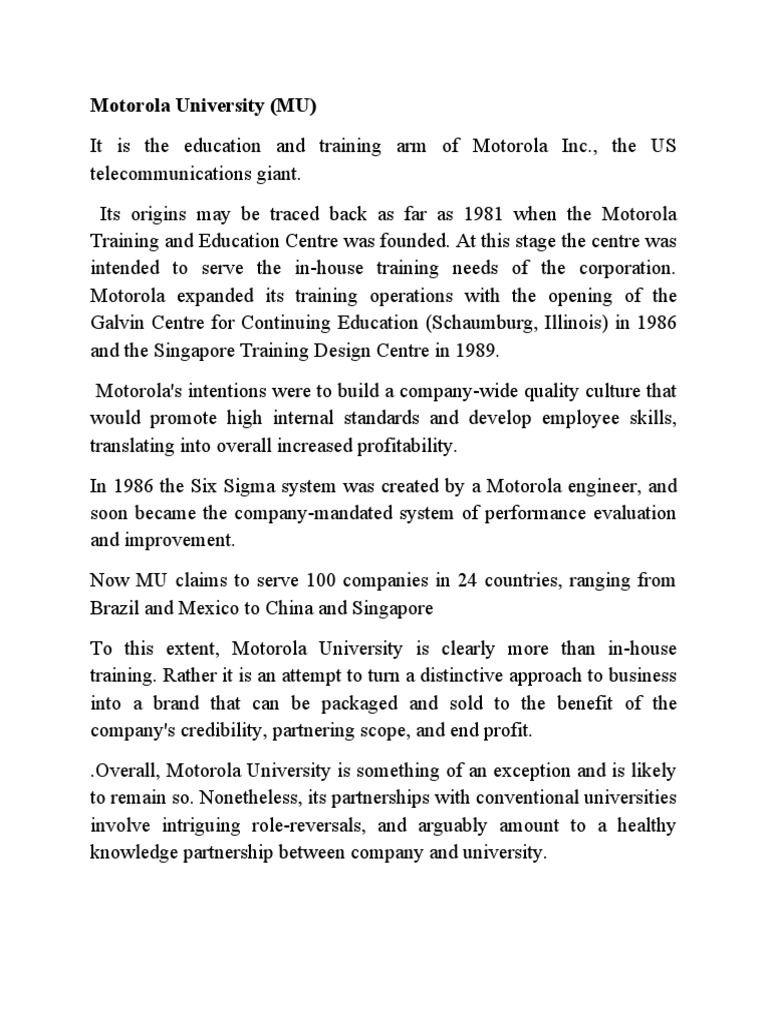 Motorola University | Download Free PDF | Motorola | Smartphone