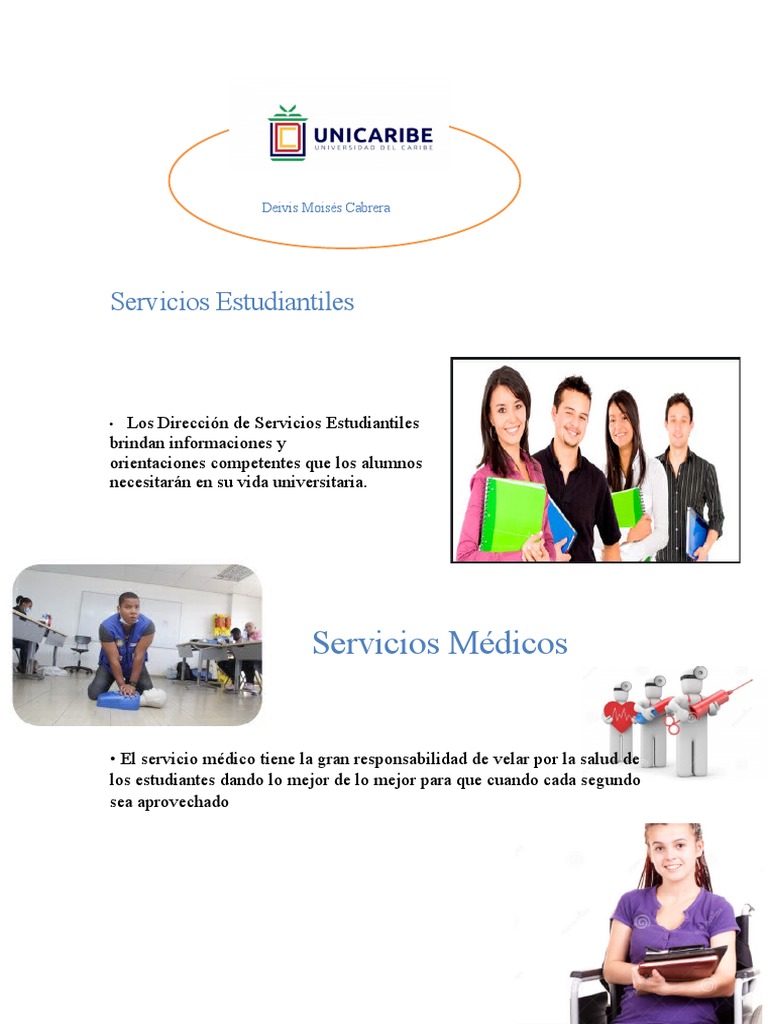 Servicios Estudiantiles UNICARIBE: Becas, Apoyo Tutorial y Más | PDF