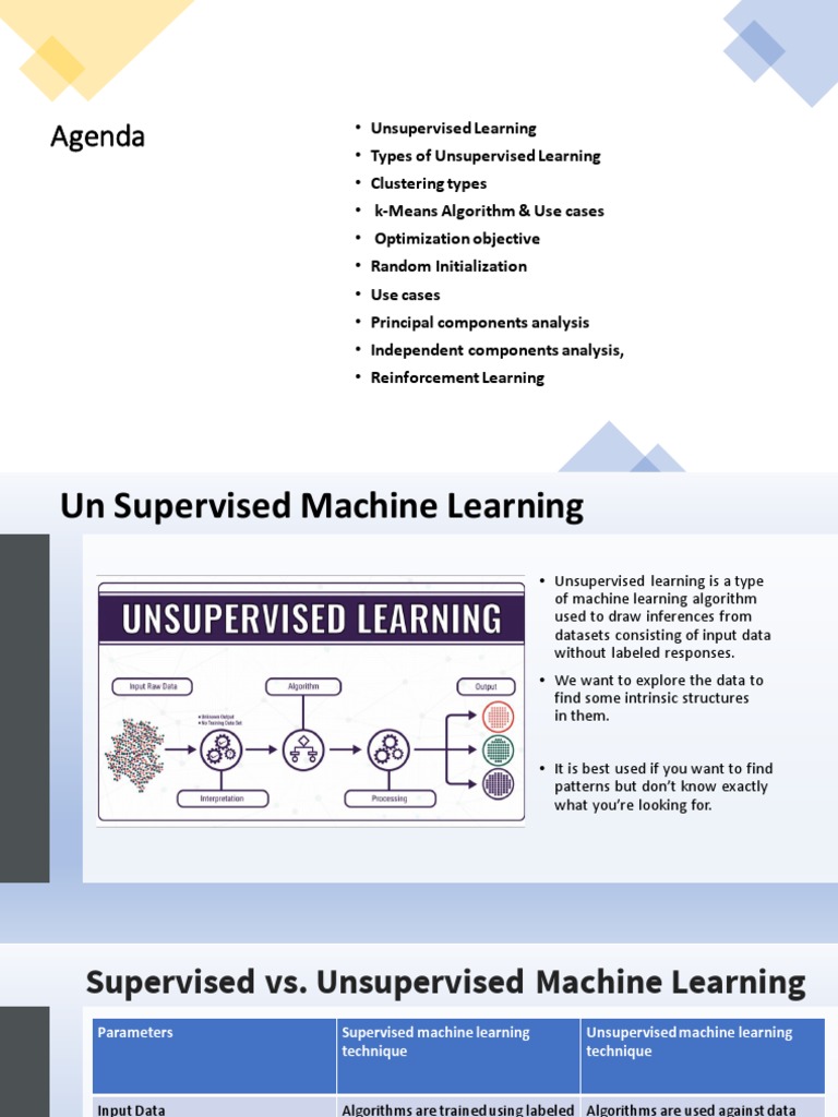 1.supervised and Unsupervised | PDF | Principal Component Analysis | Cluster Analysis