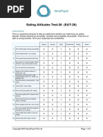 Children S Eating Disorder Examination-Questionnaire ChEDE-Q8 | PDF ...