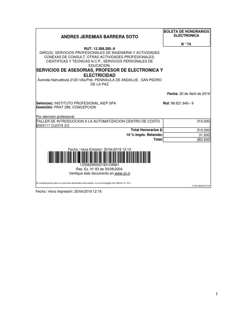 TMBCOT - ConsultaBoletaPdf - Cgi 2 | PDF