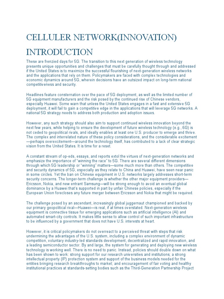 Celluler Network | PDF | Extremely High Frequency | 4 G