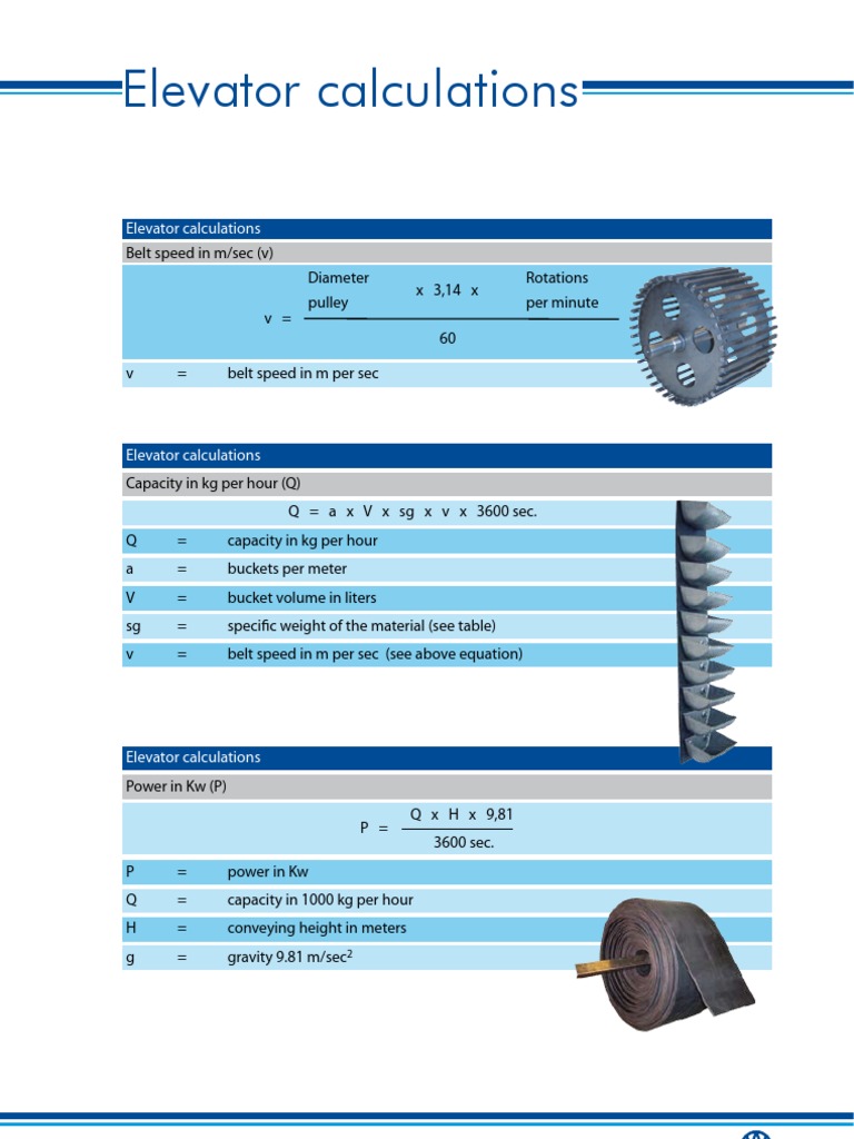 Elevator Calculations | PDF | Lime (Material) | Cement