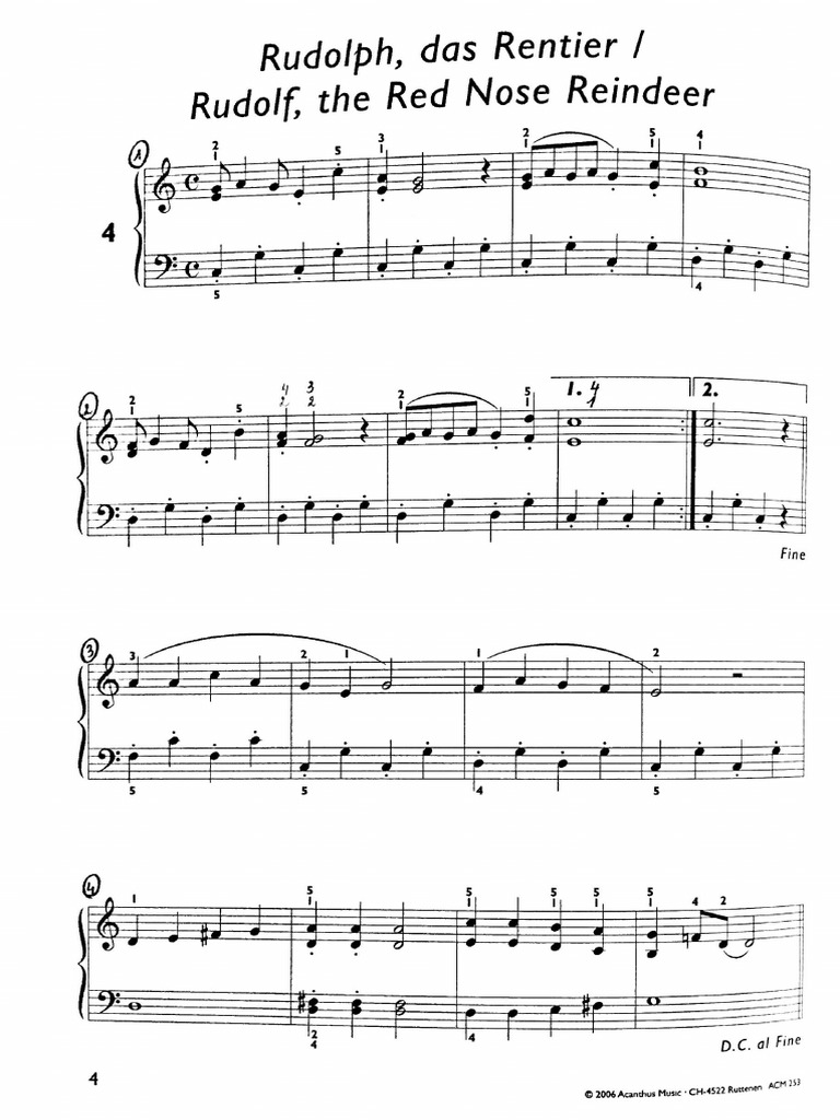 Rudolph, The Red Nosed Reindeer | PDF