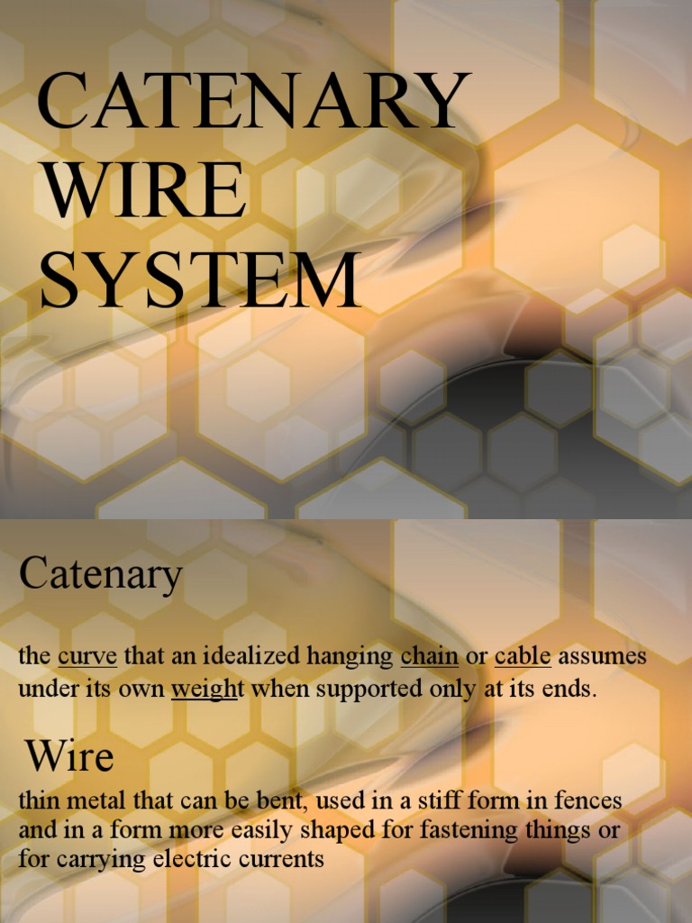 Understanding Overhead Catenary Systems: A Breakdown of Catenary Wire ...