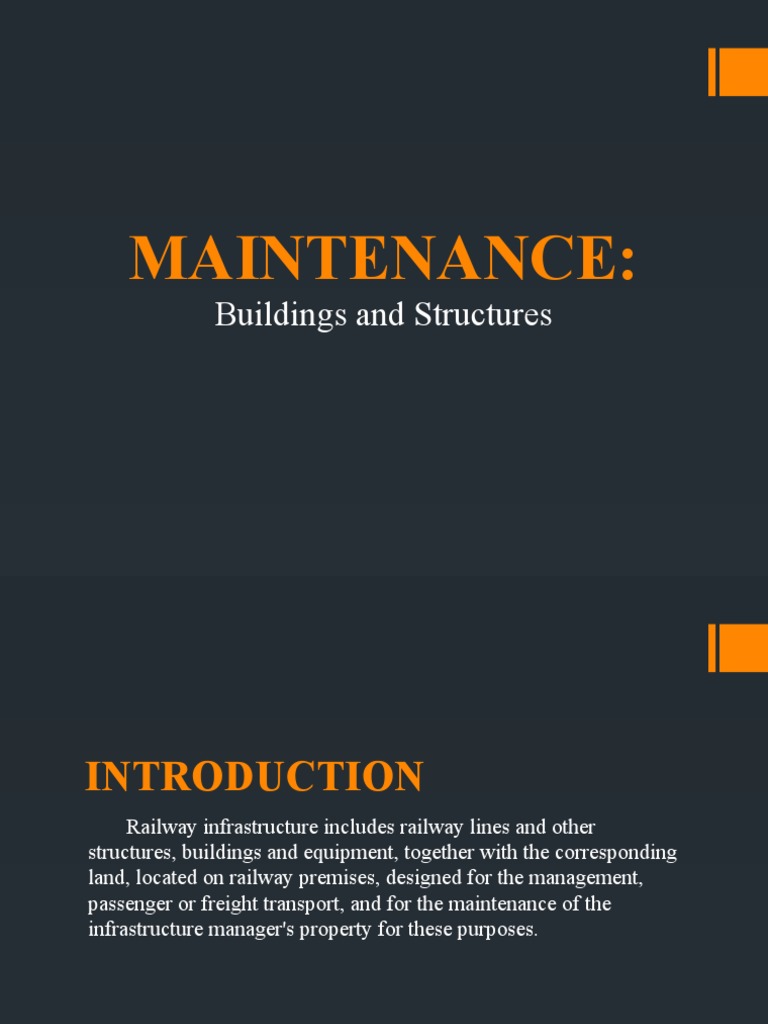 Maintenance:: Buildings and Structures | PDF | Track (Rail Transport ...