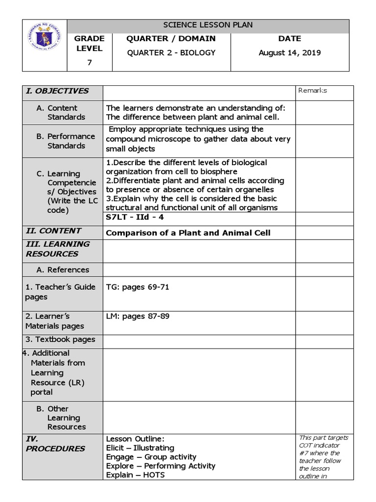 COT 2nd Grading Cell Parts | PDF | Cytoplasm | Cell (Biology)