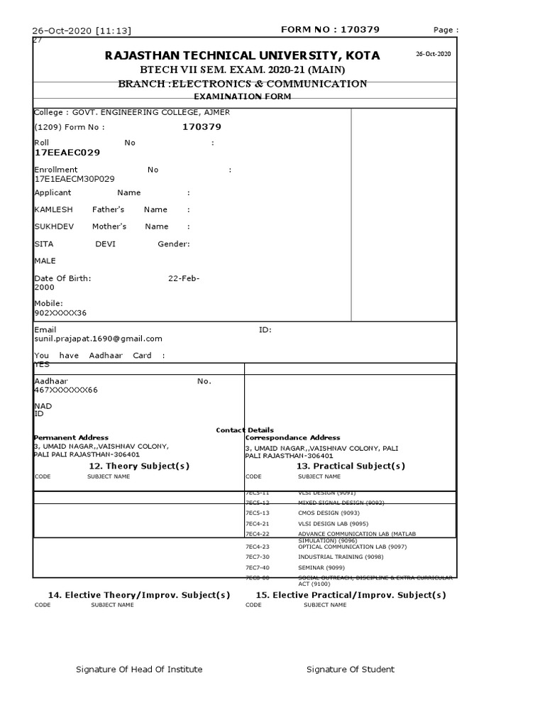 2020WEB1106-27-10-20-RTU - Exam Forms - BTECH VII Sem. - All Branches ...