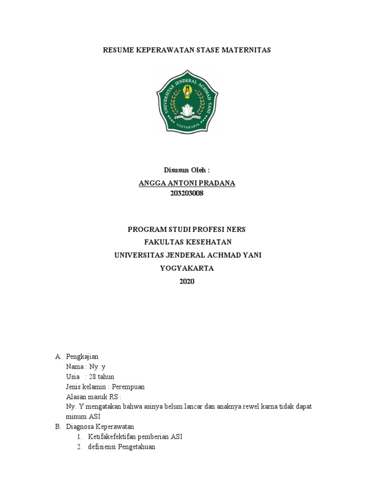 Ujian Askep Stase Maternitas | PDF