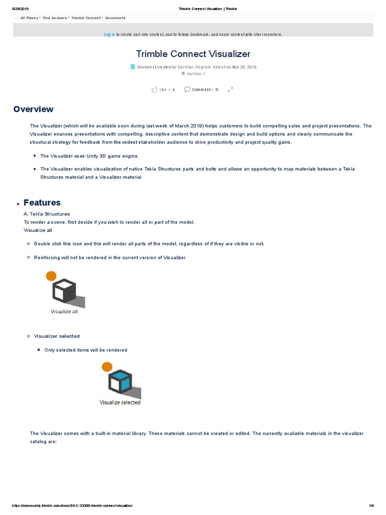 Trimble Connect Visualizer Overview | PDF | System Software | Digital ...