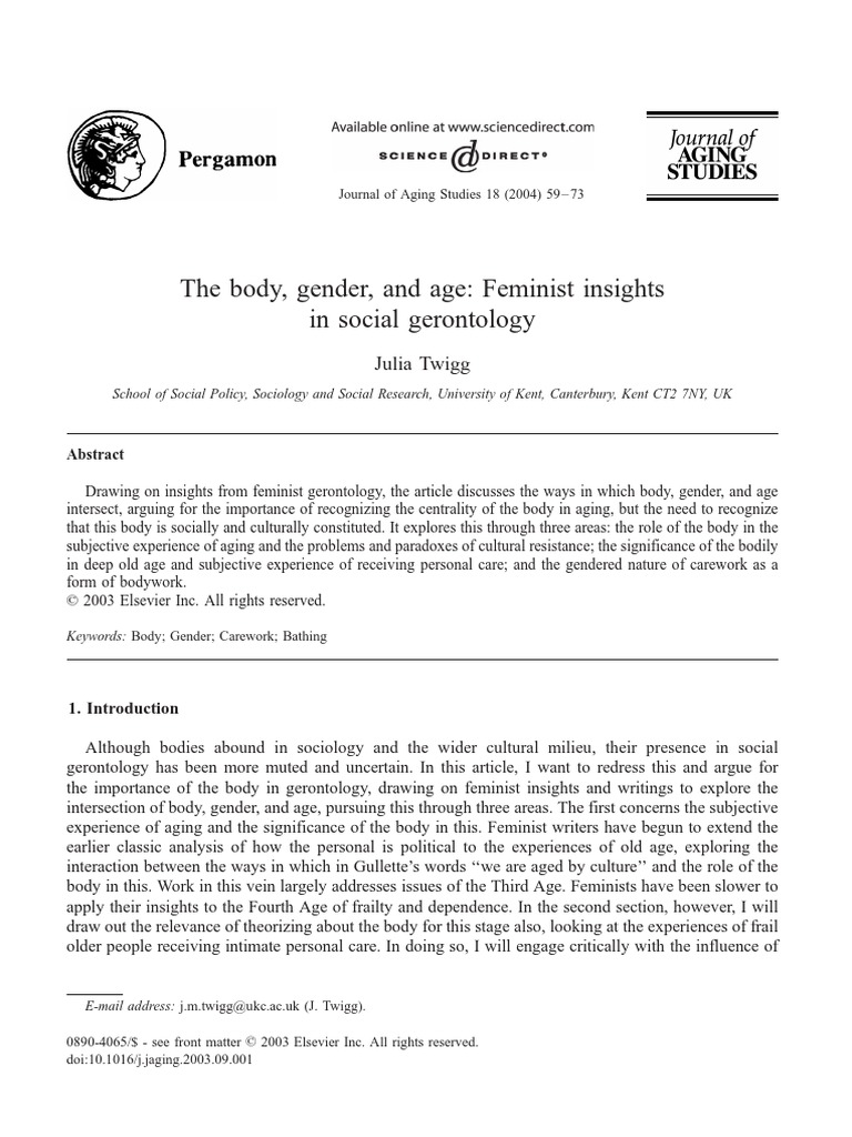 Articulo Emociones, Genero y Cuerpos | PDF | Gender | Gender Studies