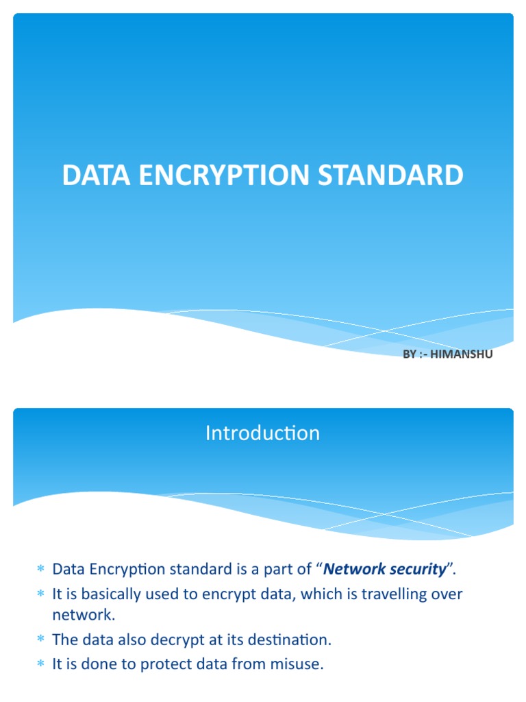 Data Encryption Standard | PDF | Cryptography | Encryption
