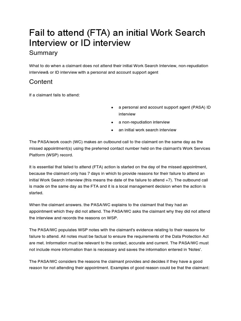 Fail To Attend UC | PDF | Evidence | Reason