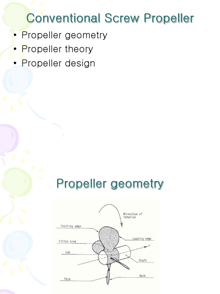 Propeller Design Lecture PDF | PDF | Propeller | Continuum Mechanics