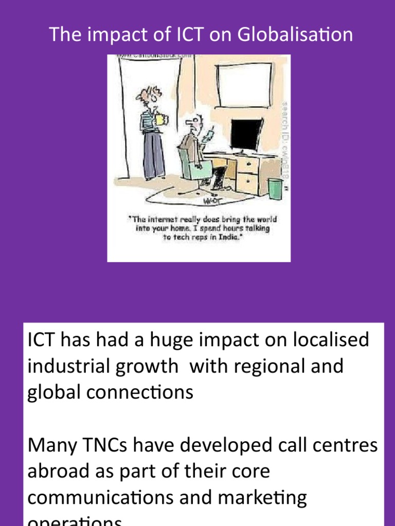 ICT's Role in Globalisation and Call Centres | PDF