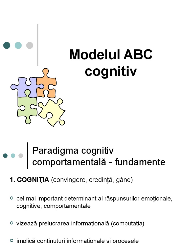 Psih. Odette Dimitriu ModelulABCcognitiv | PDF