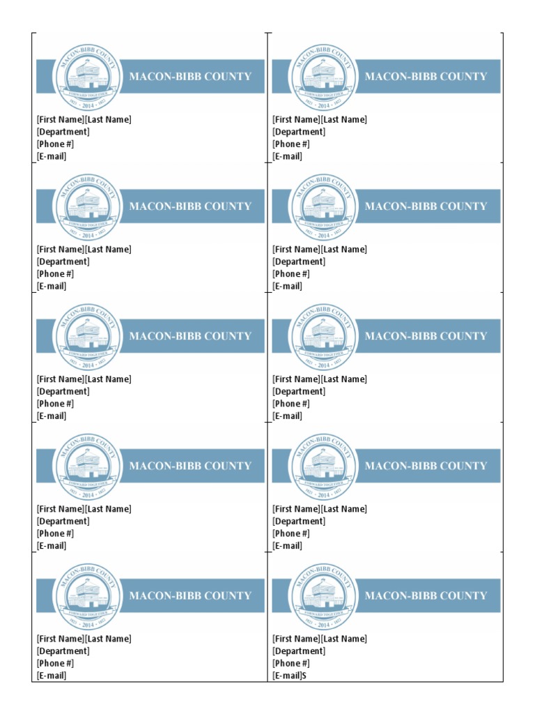 Business Card Template | PDF | Language Arts & Discipline