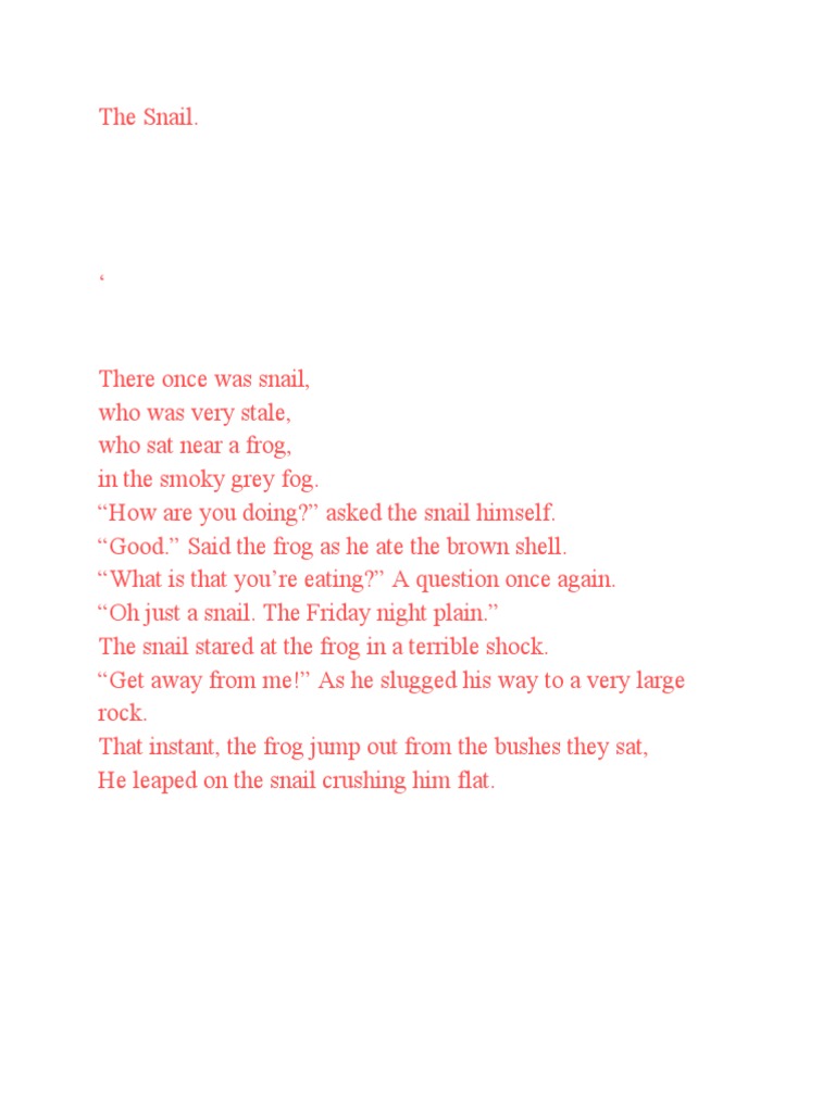 The Snail | PDF