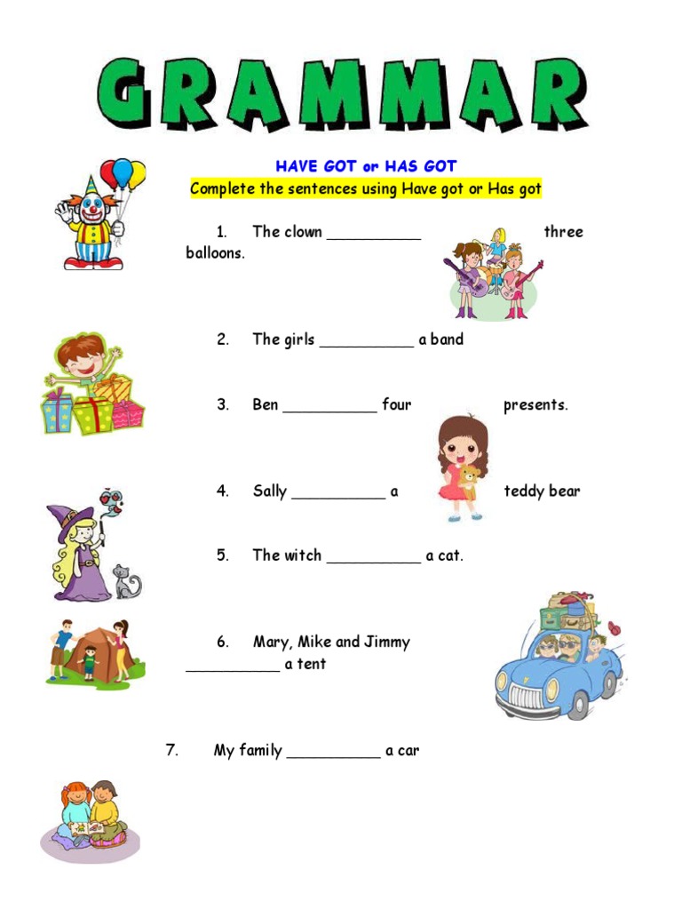 Have Got or Has Got EXERCISES | PDF | Business