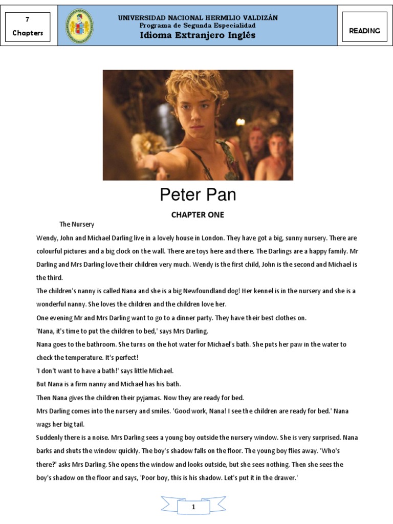 Peter Pan (1) | PDF | Wendy Darling | Lost Boys (Peter Pan)