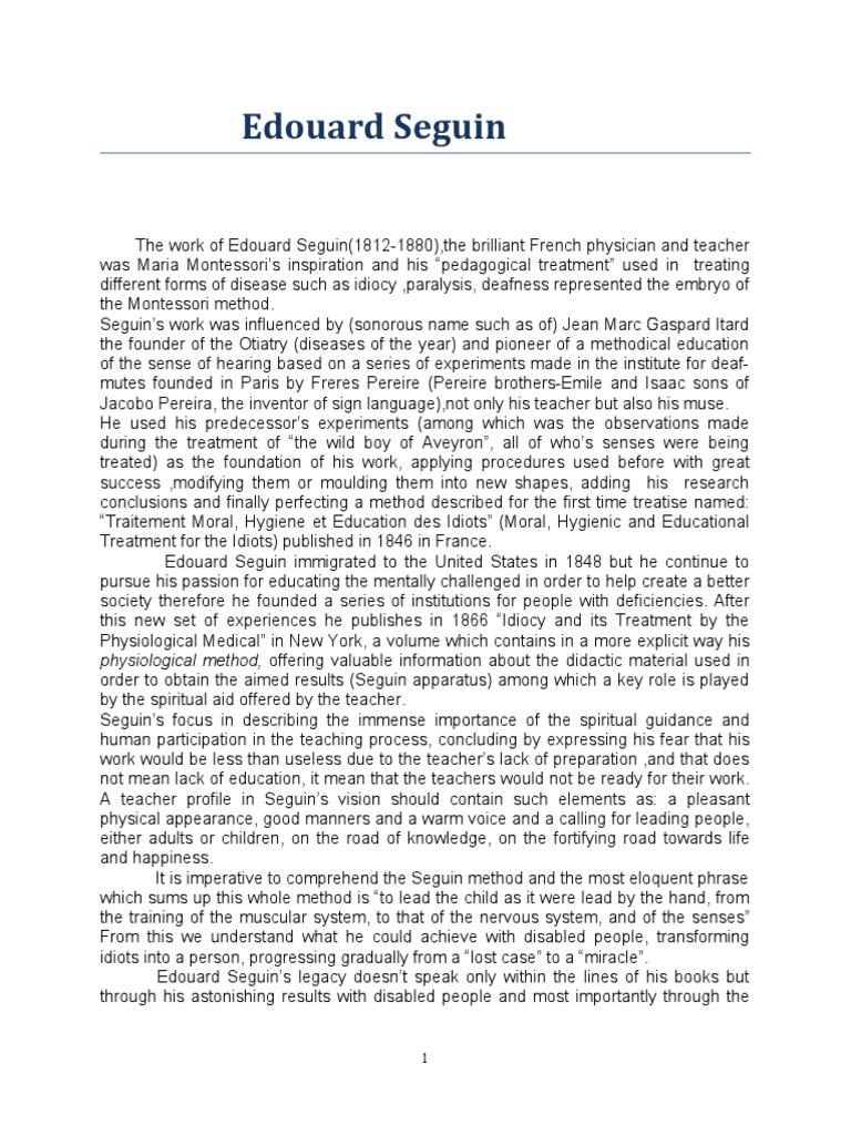 Rebeca.1.1-Edouard Seguin | PDF