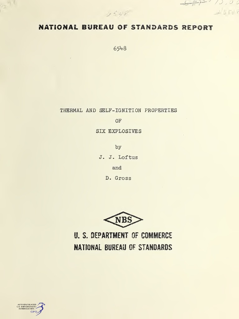 Govpub C13 | PDF | National Institute Of Standards And Technology | Heat