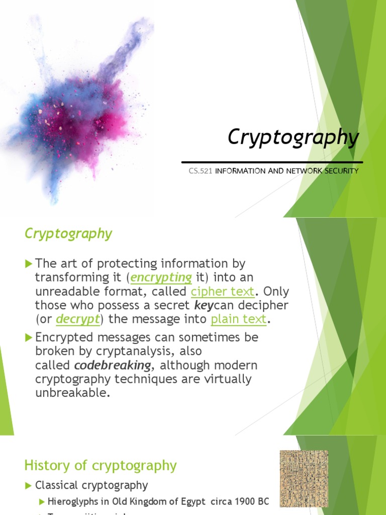Cryptography: Information and Network Security | PDF | Cryptography ...
