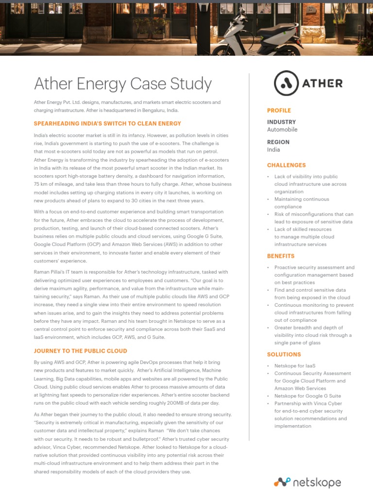 Ather Energy Case Study: Spearheading India'S Switch To Clean Energy ...