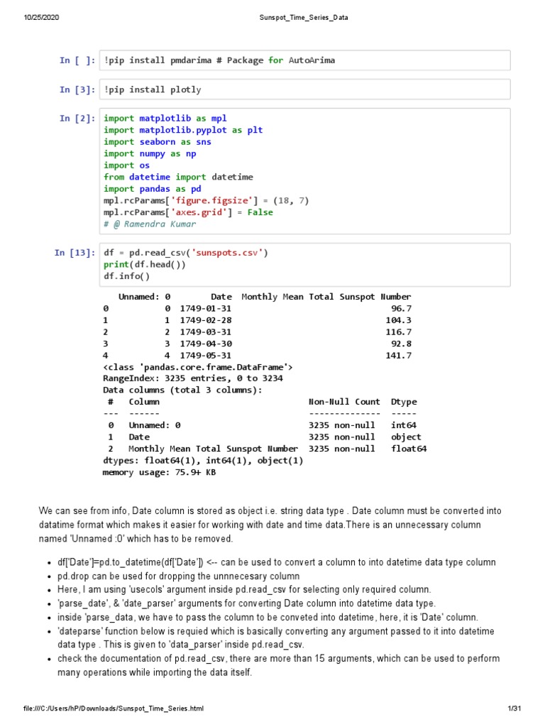 Time Series | PDF | Stationary Process | Autocorrelation