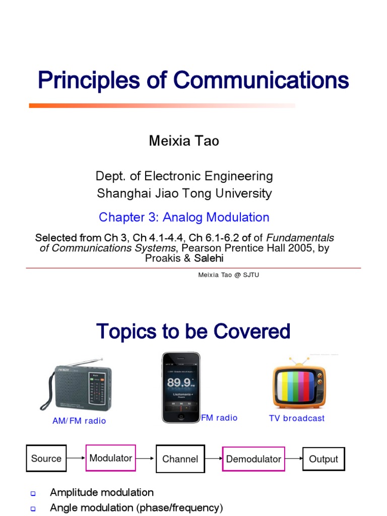 Comm ch03 AM en PDF | PDF | Frequency Modulation | Modulation