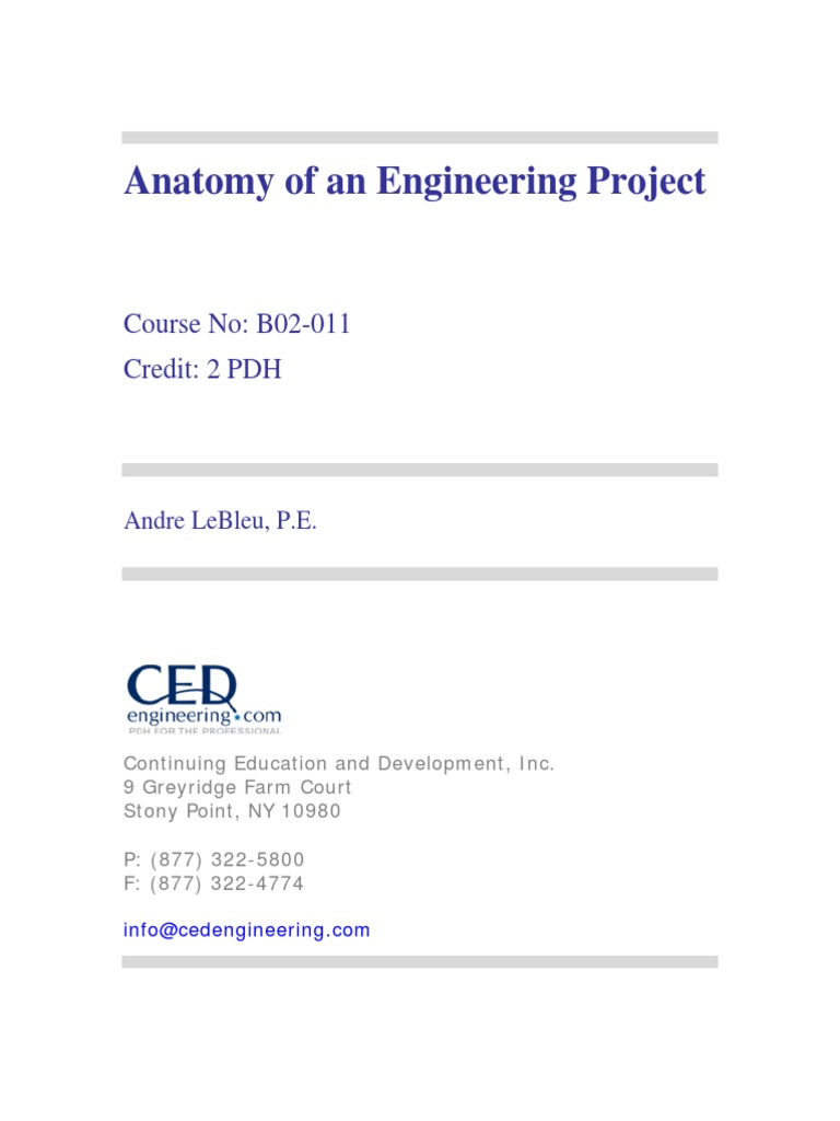 Anatomy of Engineering Projects Guide | PDF | Reliability Engineering ...