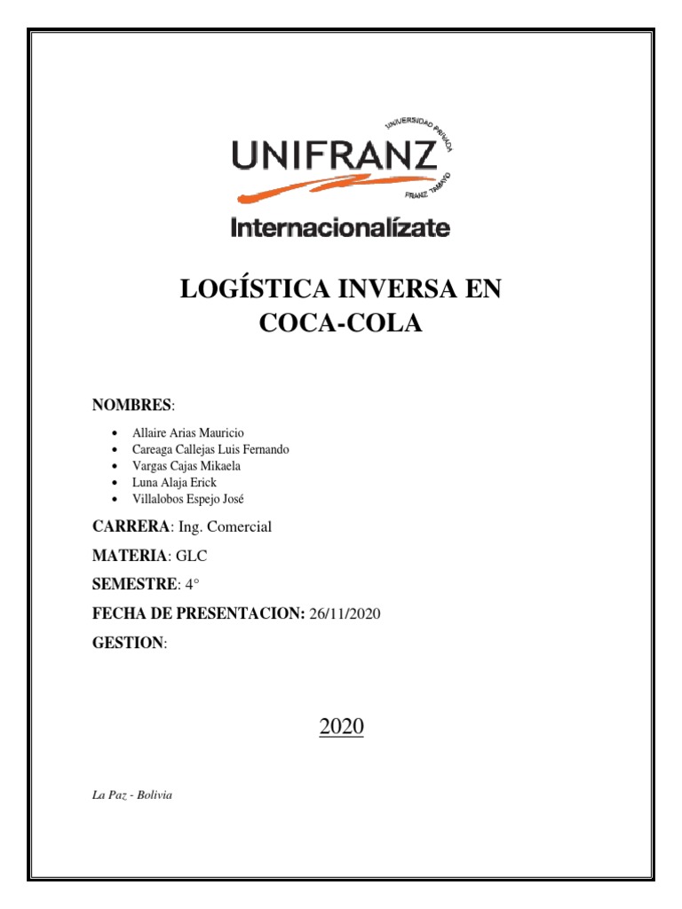 Logística Inversa en Coca-Cola | PDF | El plastico | Reciclaje