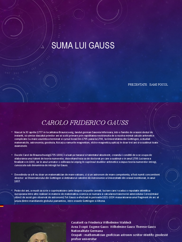 Suma Lui Gauss | PDF