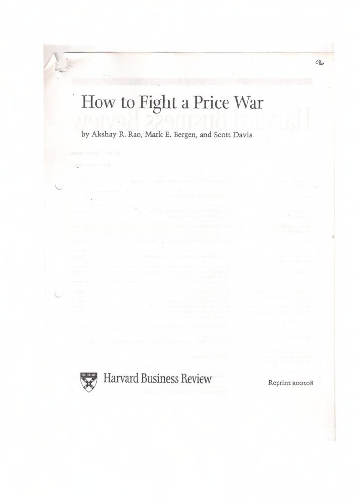 Strategies to Combat Airline Price Wars | PDF