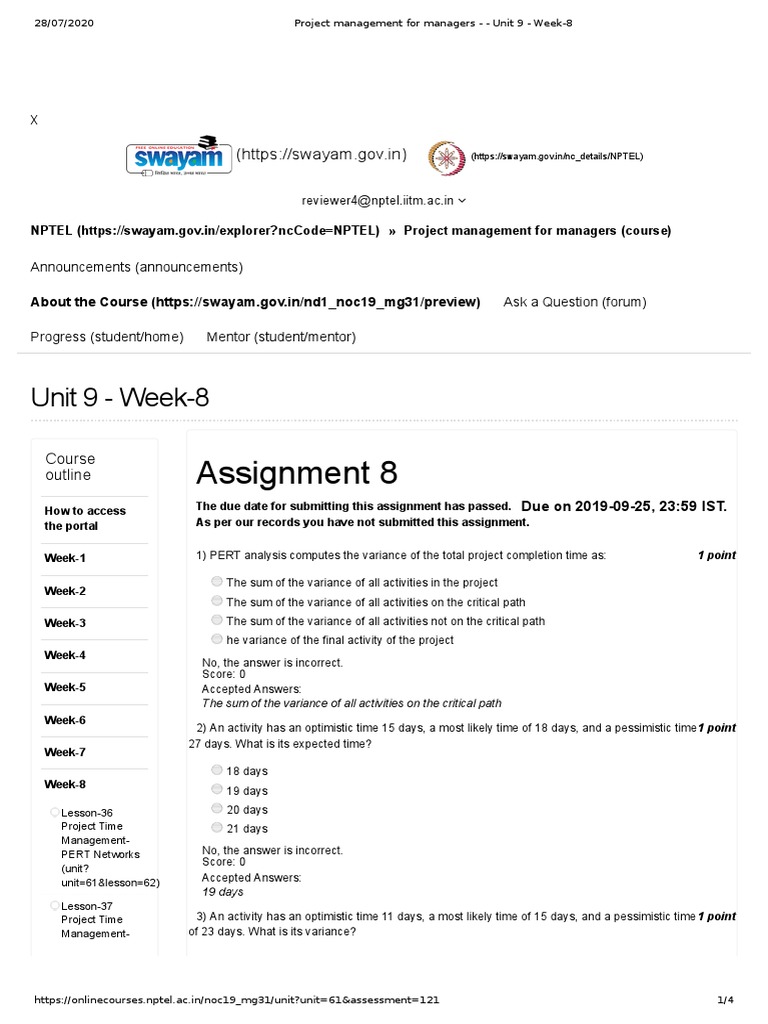 Assignment 8: Unit 9 - Week-8 | PDF | Analysis | Learning