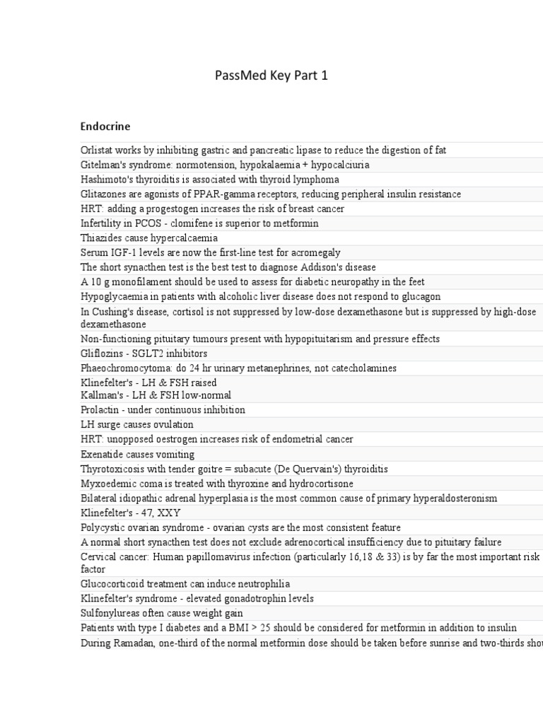 Endocrine and Gastroenterology Key Concepts | PDF | Kidney Disease ...