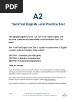 A1 Level English Test PDF | PDF | Leisure