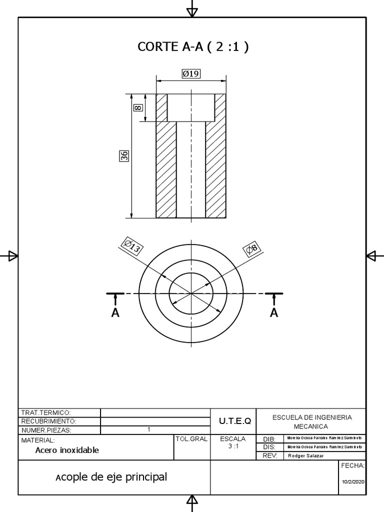 Acople-Eje-Principal-De-Dado-Plano | PDF