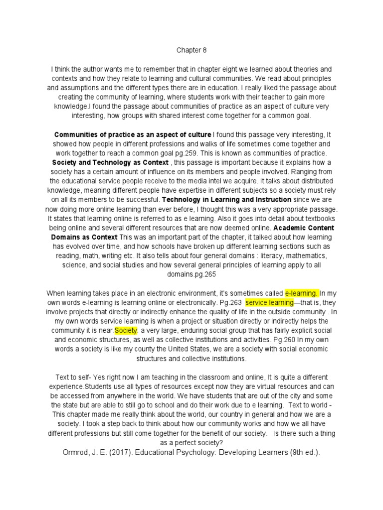 Ormrod, J. E. (2017) - Educational Psychology: Developing Learners (9th ...