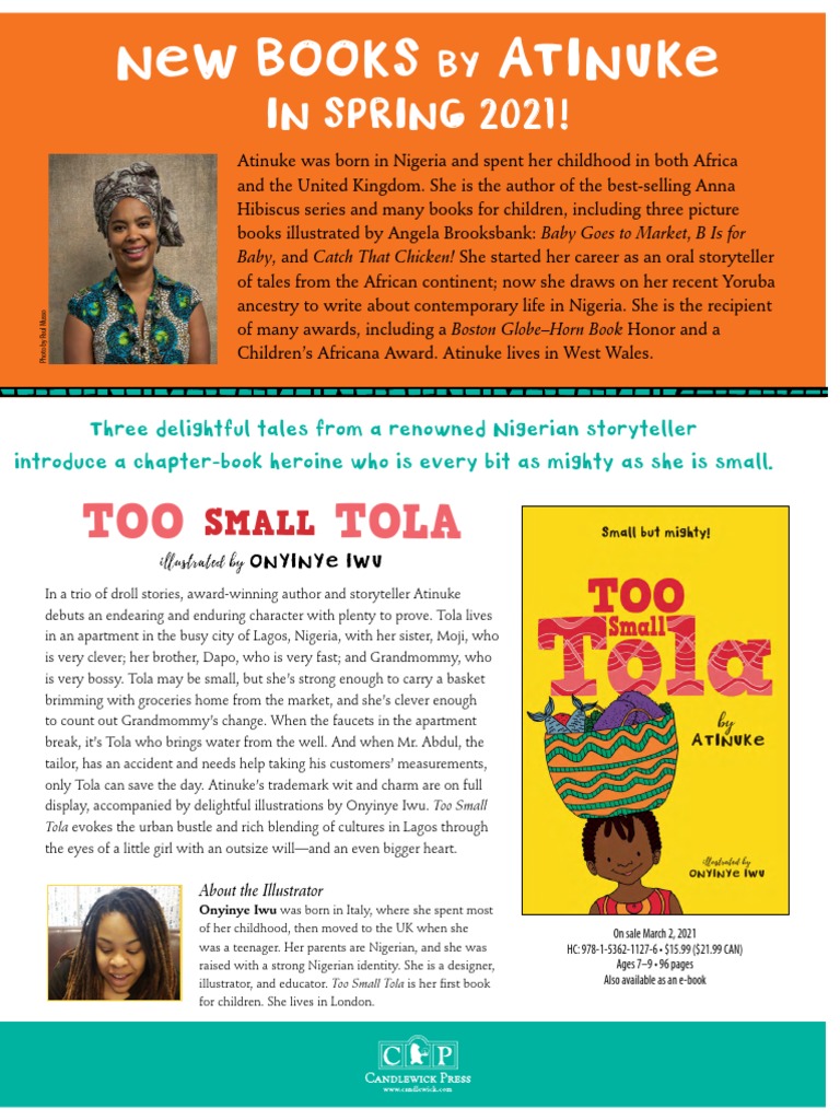 New Books by Atinuke in Spring 2021 | PDF | Nigeria | Books